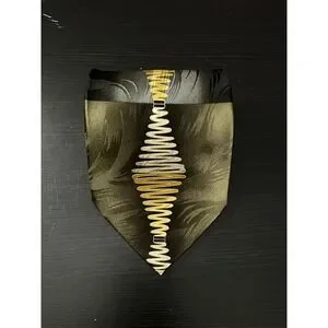 DiMoggio | Accessories | Dimoggio Mens Pure Silk Tie Abstract Gold Wave ...